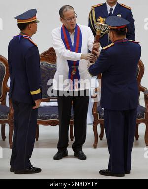 New Philippine National Police Chief Gen. Edgar Aglipay reviews cadets ...