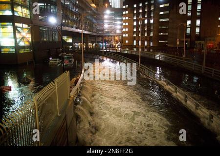 FILE - This Monday, Oct. 29, 2012 file photo shows flooding in the ...