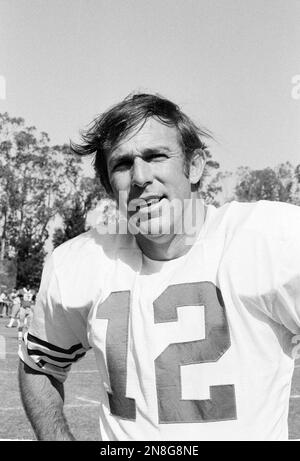 John Brodie, San Francisco 49ers quarterback, playing as a professional ...
