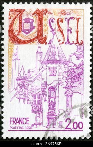 TIMBRE OBLITERES USSEL. FRANKREICH. POSTES 1976. 2,00 Stockfotografie ...