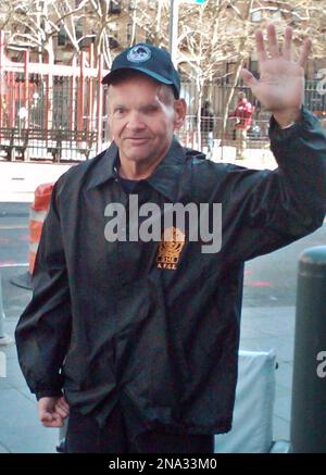 Former prison guard Louis Pepe and his sister Eileen Trotta arrive at ...