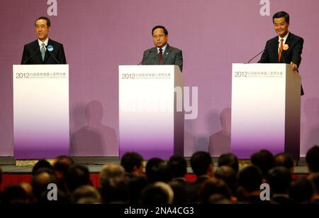 From left, former convener of Hong Kong's Executive Council, Leung Chun ...