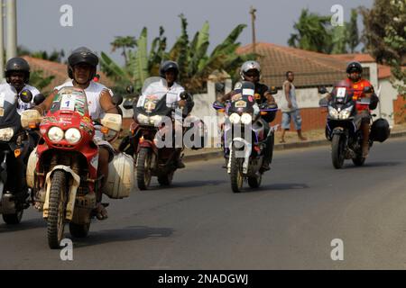 Angolan fans who drove from Angola to Equatorial Guinea for the African ...