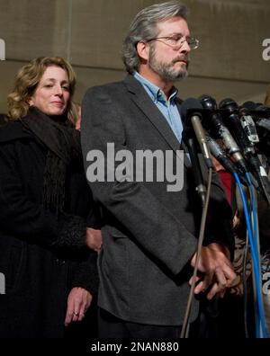 Dr. William Petit Jr., right, walks back to at Superior Court after a ...
