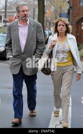 Dr. William Petit Jr., left, stands with his sister Johanna Chapman ...