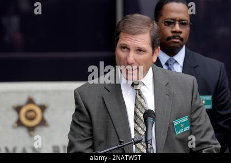 Lt. John Corina of the Los Angeles County Sheriff's Department speaks ...