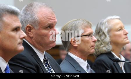 Solyndra CEO Brian Harrison, second from left, and Chief Financial ...