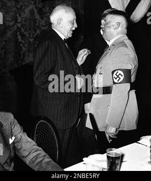 Minister Ernst Roehm talks to the famous composer Richard Strauss in ...
