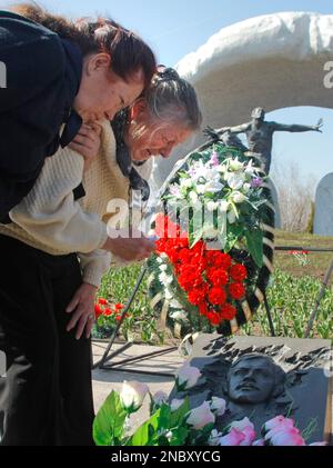 Vera Toptunova, the mother of Leonid Toptunov, who was a senior reactor ...