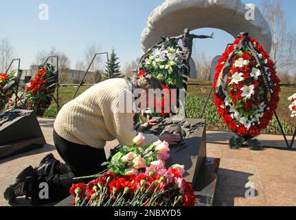Vera Toptunova, the mother of Leonid Toptunov, who was a senior reactor ...