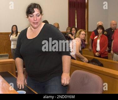Mary Beth Harshbarger from Meshoppen, Pa., arrives at Supreme Court in ...
