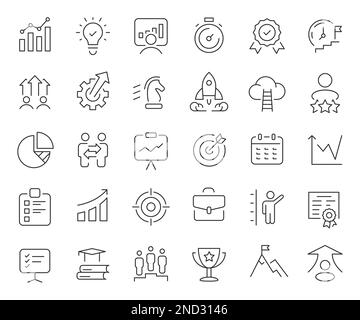 Symbolsammlung für Innovation und Fortschritt. Innovation, Fortschritt ...