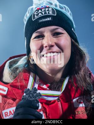 Courchevel, Frankreich. 15. Februar 2023. Alpinski: Weltmeisterschaften ...