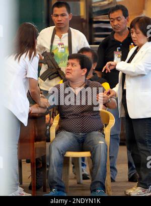 Andal Ampatuan Jr. a scion of a powerful southern clan, yawns as he ...