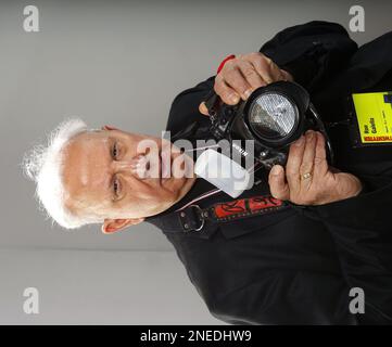 Ron Galella, the subject of the documentary Smash His Camera, poses for ...