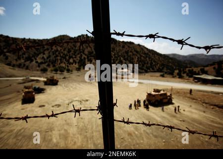 Armored vehicles from the 1st platoon, A Company 25 Infantry Division ...