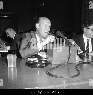 Attorney General Nicholas Katzenbach appears before the Senate ...