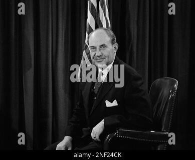 Sen. William B. Saxbe, R-Ohio, serving his first term in the Congress ...