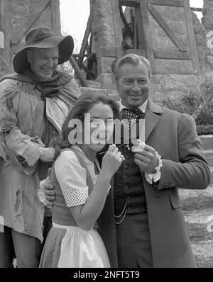 West German actress Karin Dor, actor Helmut Lange, Victor de Kowa and ...