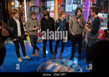 Musicians Michael Guy Chislett (L), Andy Mrotek, Mike Carden (C), Adam ...