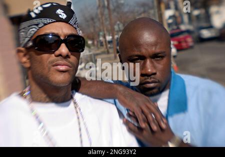 Music group Mobb Deep, from left, Albert Johnson, aka Prodigy, and ...