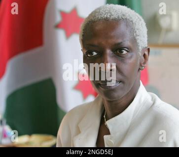 Top fashion model and exiled Burundian princess Esther Kamatari, who ...