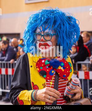 Villach, Österreich - 19. Februar 2023: Karneval in Villach, Fasching ...