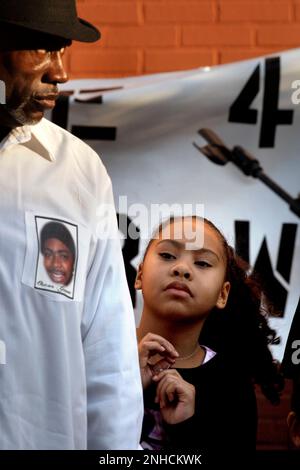 Bobby Cephus Johnson, uncle of Oscar Grant, speaks during an emergency ...
