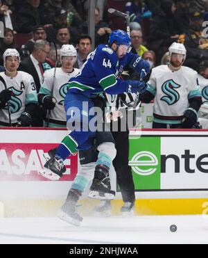 Vancouver Canucks' Kyle Burroughs (44) and Ottawa Senators' Brady ...