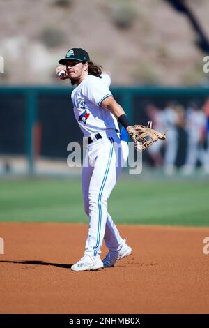 Addison Barger (28) (Toronto Blue Jays) of the Salt River Rafters ...