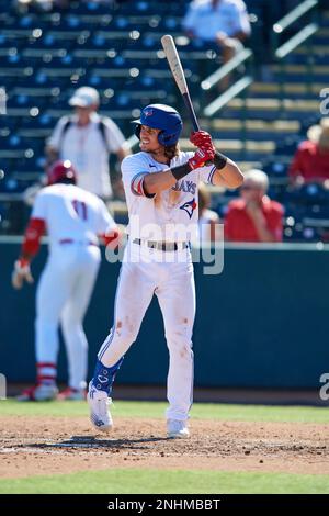 Addison Barger (28) (Toronto Blue Jays) of the Salt River Rafters ...