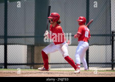 FCL Phillies Nikau Pouaka-Grego (6) slides head first into second base ...