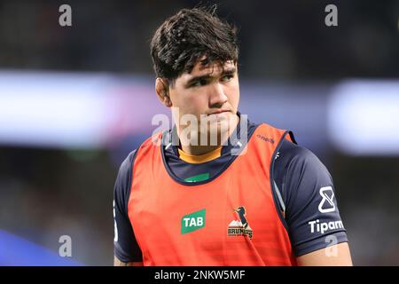 SYDNEY, AUSTRALIA - FEBRUARY 24: Darcy Swain of ACT Brumbies and ...