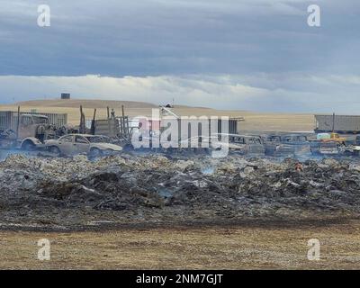 This photo provided by the Fergus County Sheriff's Office shows a ...