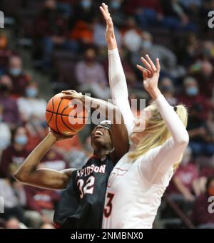 Virginia Tech's Elizabeth Kitley (33) celebrates after a second-round ...