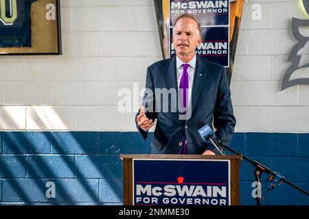 Former U.S. Attorney Bill McSwain, second from right, and Tony Moreno ...