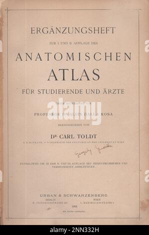 Anatomischer Atlas : für Studierende und Ärzte by Toldt, Carl, (1840 ...