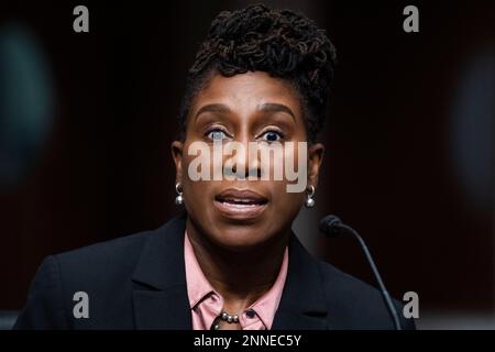 UNITED STATES - APRIL 28: Candace Jackson-Akiwumi, nominee to be U.S ...
