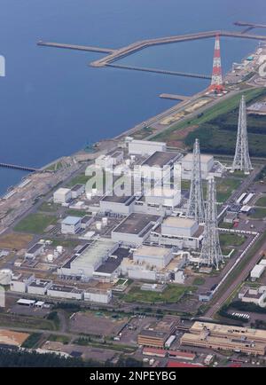 An aerial photo shows the Kashiwazaki-Kariwa Nuclear Power Plant ...