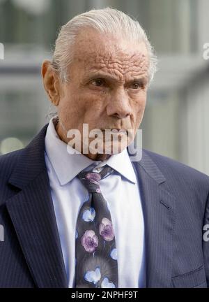 Former professional wrestler Jimmy "Superfly" Snuka, right, arrives for ...
