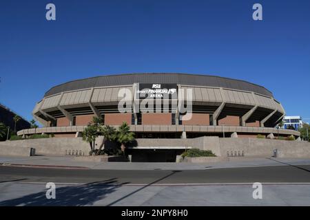 A general view of the Desert Financial Arena on the campus of Arizona ...