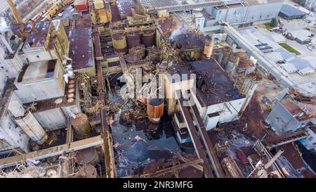 A massive explosion at the Androscoggin Mill in Jay, Maine, Wednesday ...