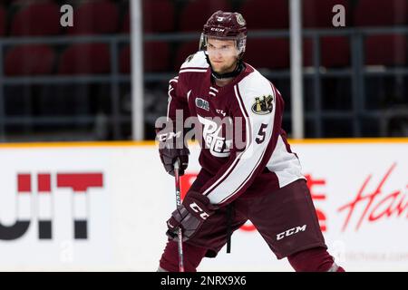 OTTAWA, ON - SEPTEMBER 29: Peterborough Petes center Zach Gallant (11 ...