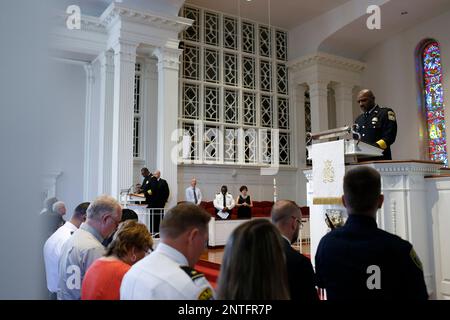 Athens-Clarke County police chief Cleveland Spruill speaks at Athens ...