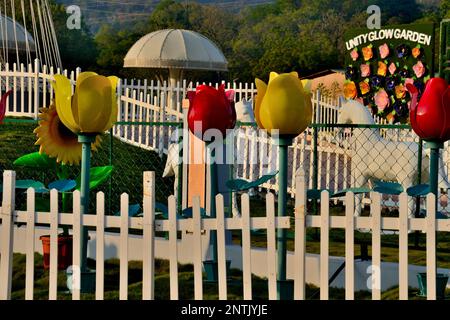 Unity Glow Garden, Statue of Unity Complex, höchste Statue der Welt, befindet sich in der ...