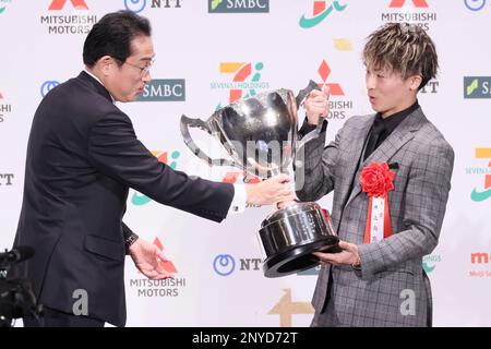 Japan Professional Sport Awards winner Naoya Inoue, a professional ...