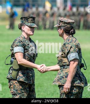 Colonel Dawn Alonso, left, and Colonel Bobbi Shea, right, shared a ...
