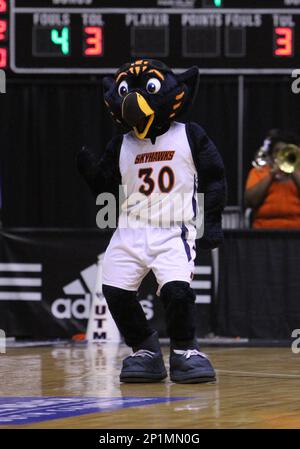 05 MAR 2016: UT Martin head coach Heath Schroyer pacing the sidelines ...