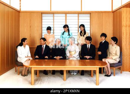 Princess Aiko, daughter of Emperor Naruhito and Empress Masako, wearing ...