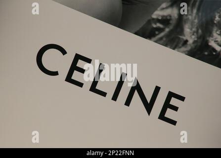The logo of Celine (Céline) is seen at Omotesando in Minato Ward, Tokyo ...
